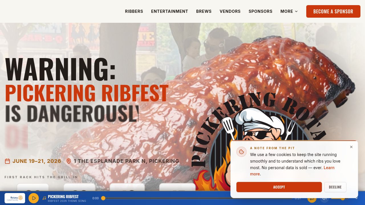 Pickering Rotary Ribfest 2026 | June 19–21